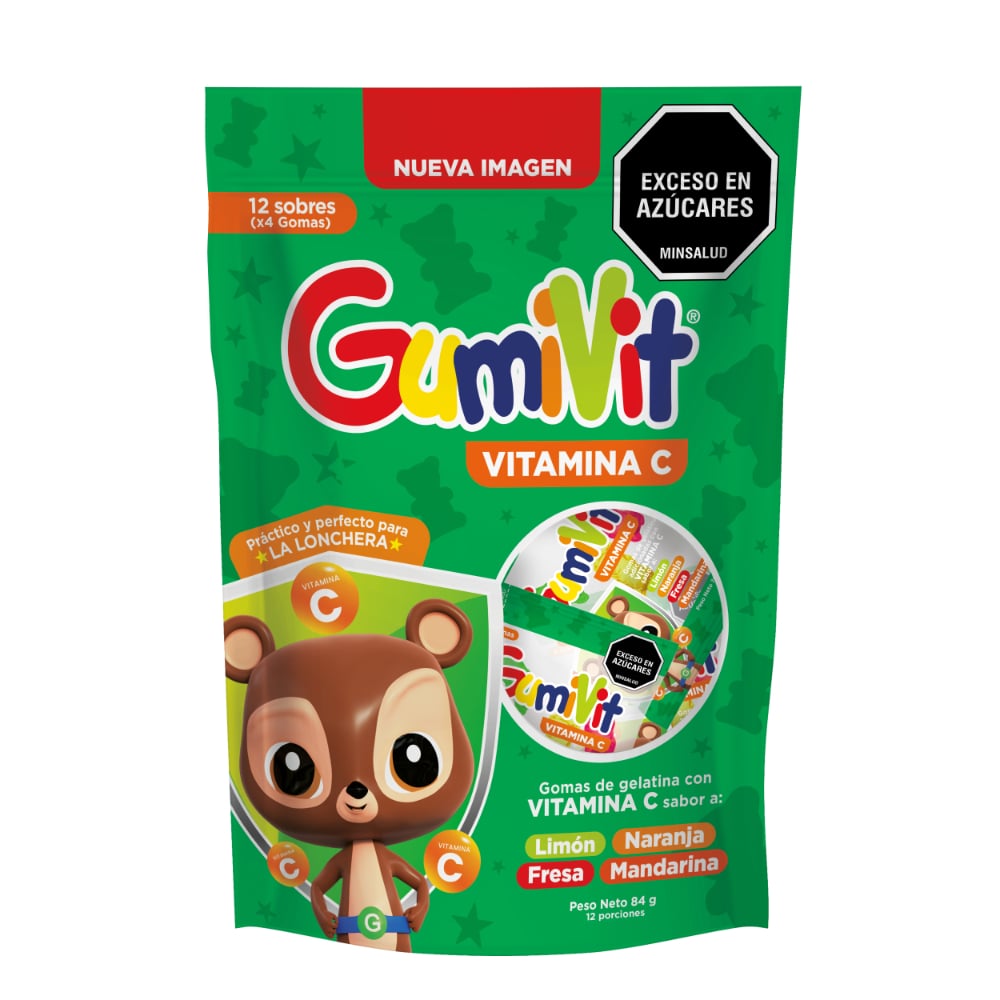 Gumivit C Gomas de Gelatina Adicionadas con Vitamina C Paquete X 12 ...