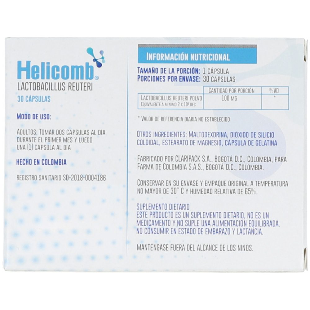 Helicomb 100Mg Cap Caj X 30 | Los expertos en ahorro Cruz Verde Colombia