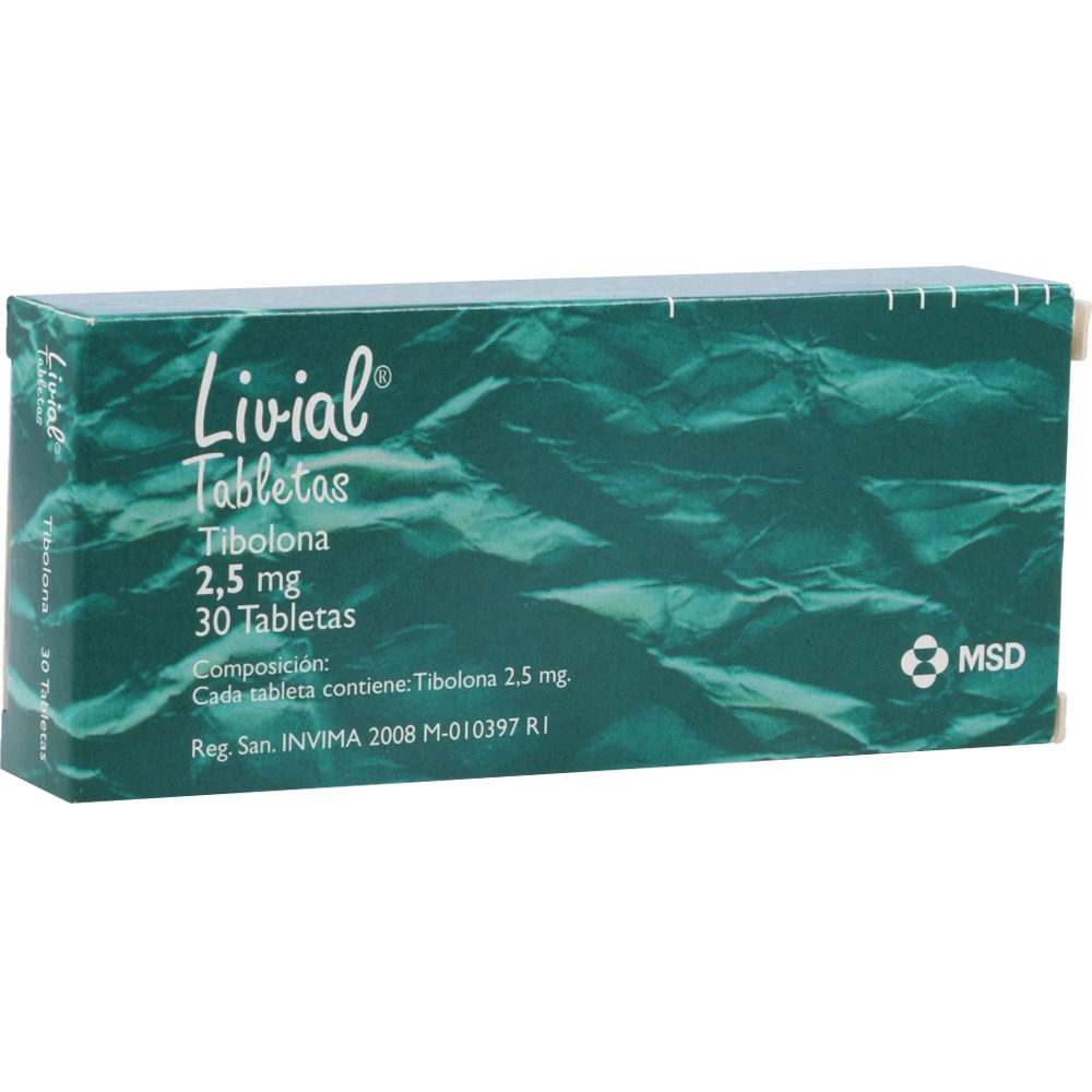 Livial 2.5mg Caja x 30 Tabletas | Cruz Verde