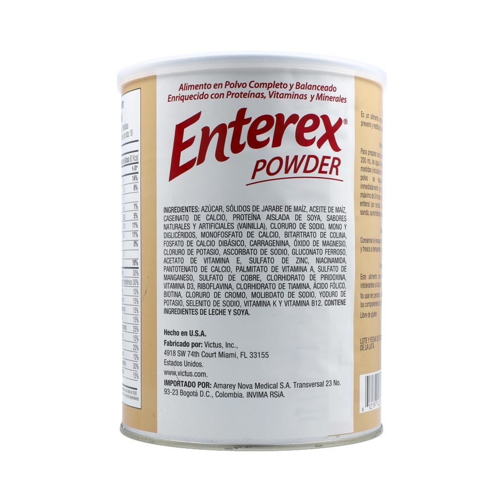 Enterex Powder Polvo Tarro X 1000Gr Vainilla | Los expertos en ahorro ...