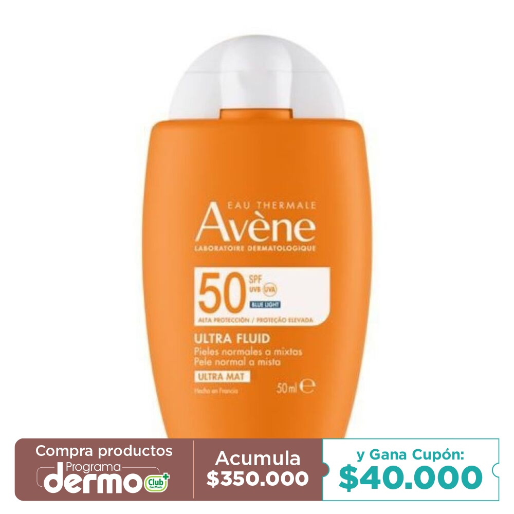 Protector Solar Avene Ultra Fluid Ultra Mat Spf50 Frasco X 50Ml | Cruz ...