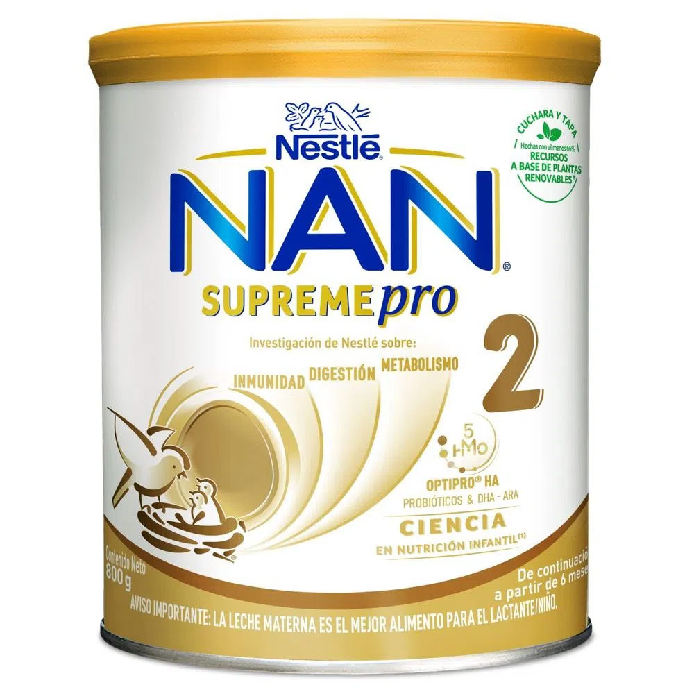 Nan 2 Supreme Tarro X 800Gr | Los expertos en ahorro Cruz Verde Colombia
