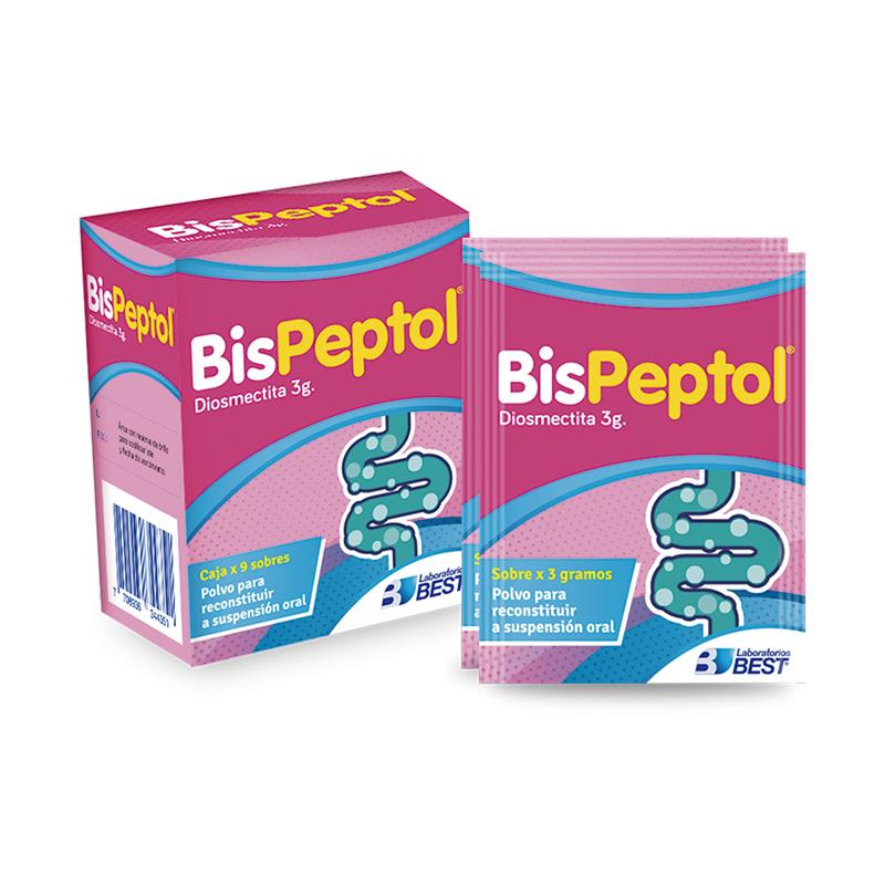 Bispeptol 3g Polvo Suspensión Oral Caja X 9 Sobres | Cruz Verde