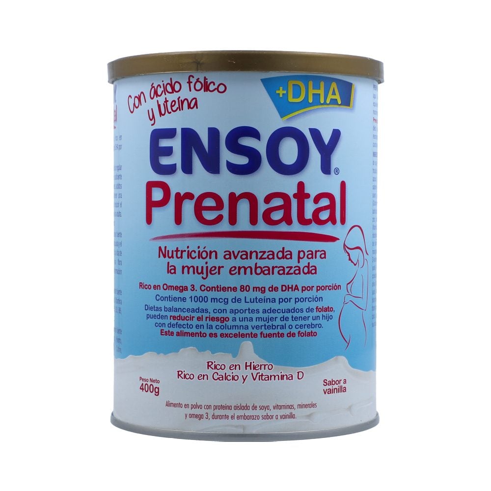 Ensoy Prenatal Con Dha Polvo Suspensión Oral Tarro X 400Gr Vainilla ...
