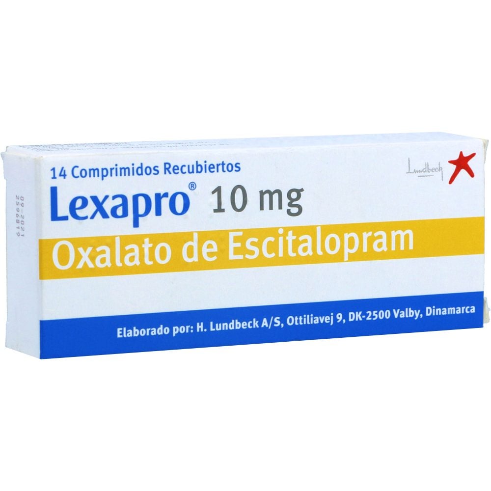Lexapro Tableta Recubierta 10Mg Caja X 14 | Cruz Verde