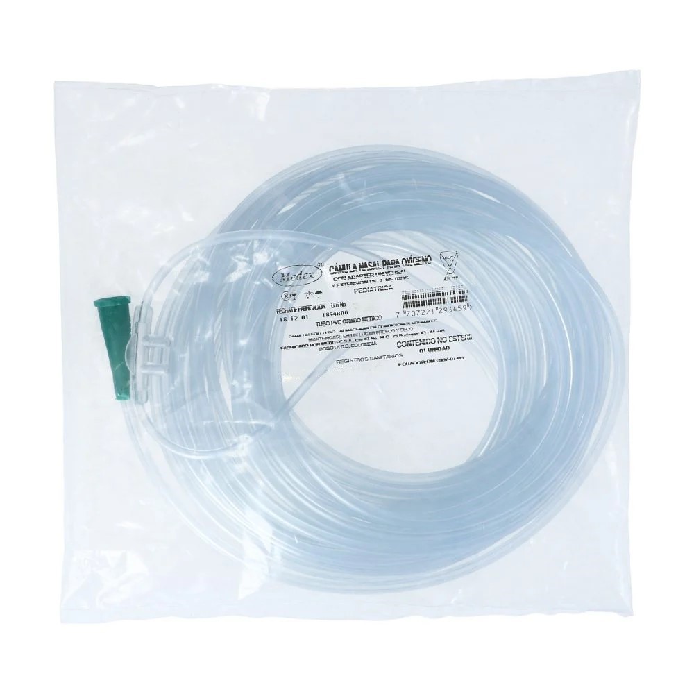 Canula Oxigeno Extension Bolsa X 1 Meditec 7Mt | Cruz Verde