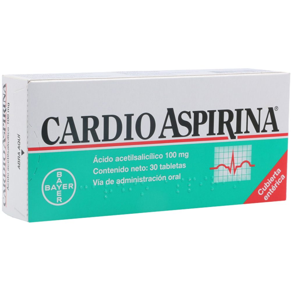Cardio Aspirina Tabletas Cubierta Entérica 100Mg Caja X 30