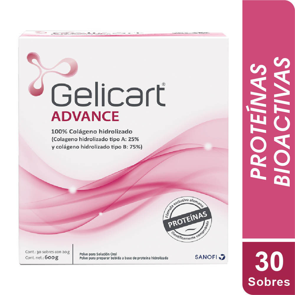 Gelicart Advance Polvo Oral 600 gr · 30 Sobres | Cruz Verde