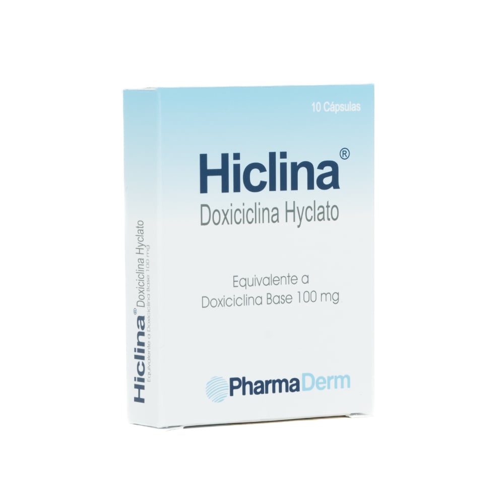Hiclina 100 mg · 10 Cápsulas | Cruz Verde