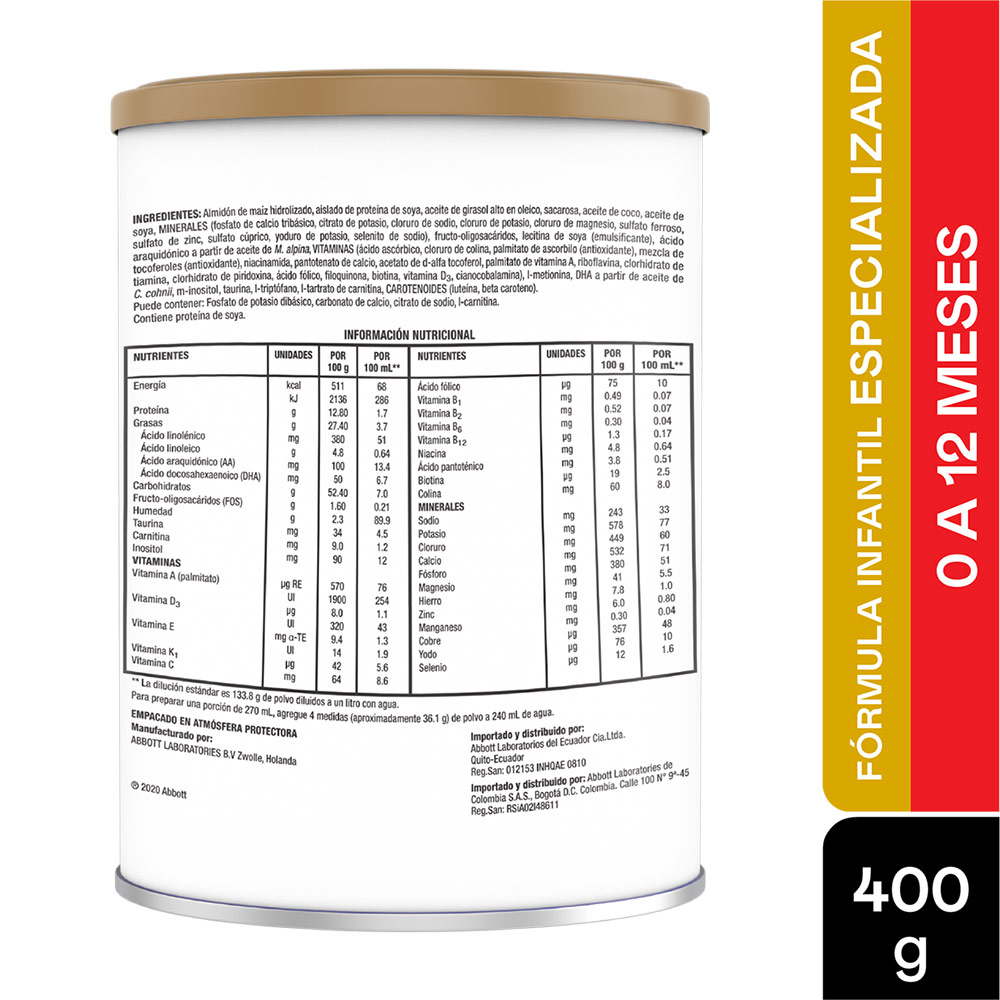 Isomil Iq Plus Con Soya Polvo Tarro X 400Gr | Los expertos en ahorro ...