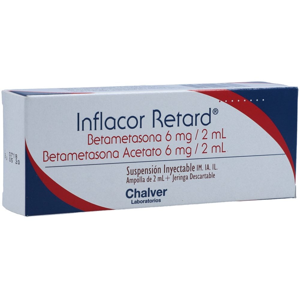 Inflacor Retard Suspensión Inyectable (6+6)Mg Caja X 1 Ampolla X 2mL ...