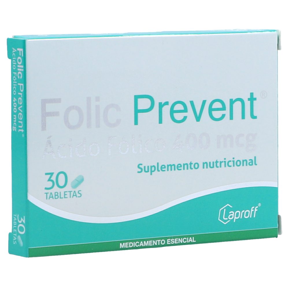Folic Prevent 0.4Mg Tab Caj X 30 | Cruz Verde