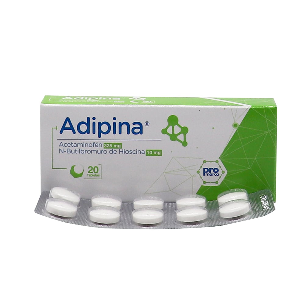 Adipina (325+10)Mg Tabletas Caja X 20 | Cruz Verde