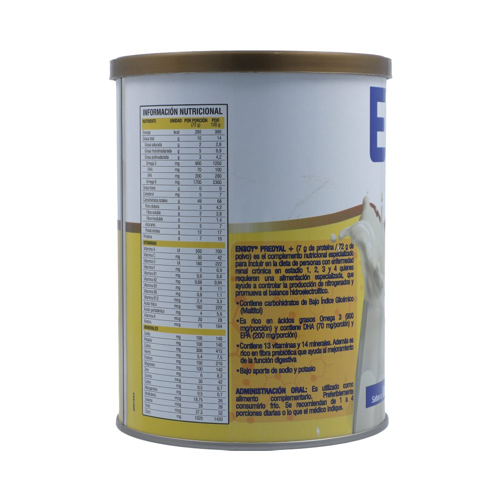 Ensoy Predyal Tarro X 400 Gr Vainilla | Los expertos en ahorro Cruz ...