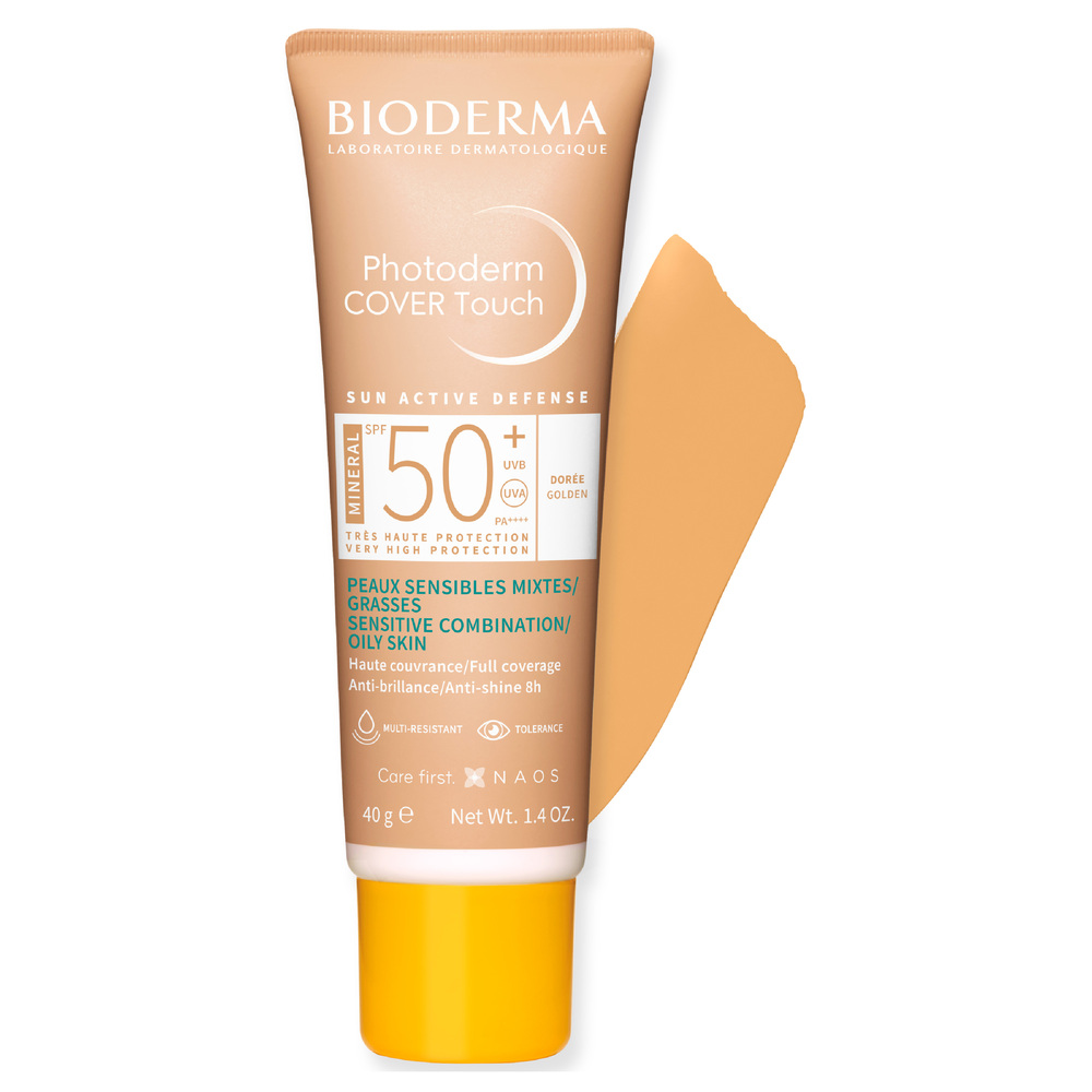 Bioderma Photoderm Cover Touch Dorado SPF 50 protector solar para piel ...