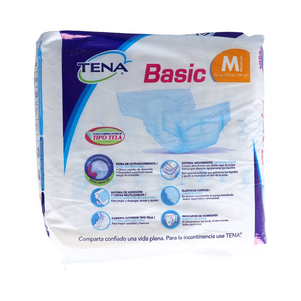 Tena Basic Paquete X 9 Talla M | Los expertos en ahorro Cruz Verde Colombia