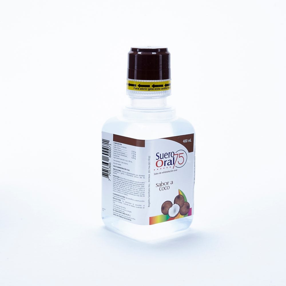 Suero Solución Oral Coco 75Meq(Na)/L Frasco X 400Ml | Cruz Verde