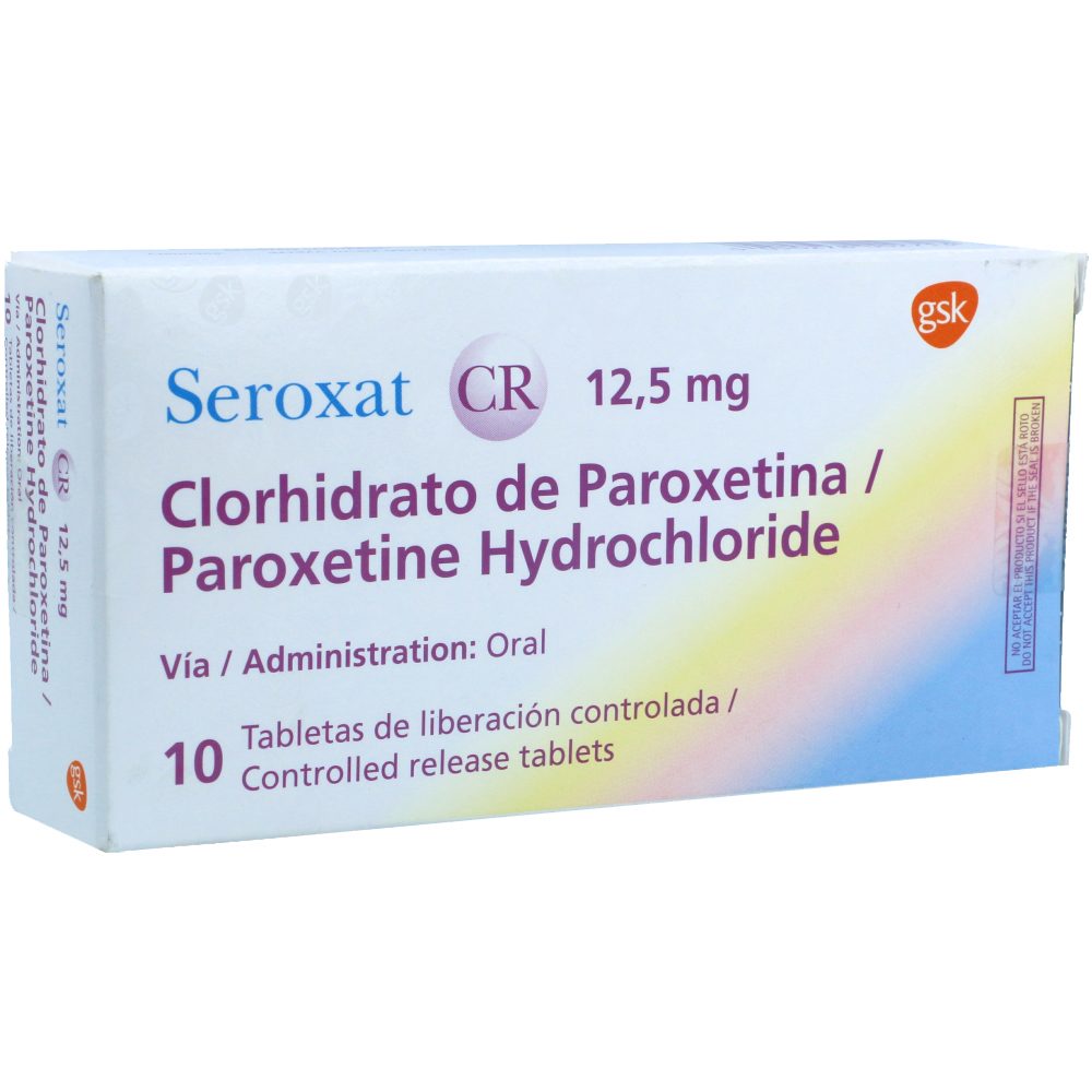 Seroxat Cr Tabletas Liberación Controlada 12.5Mg Caja X 10 | Los ...