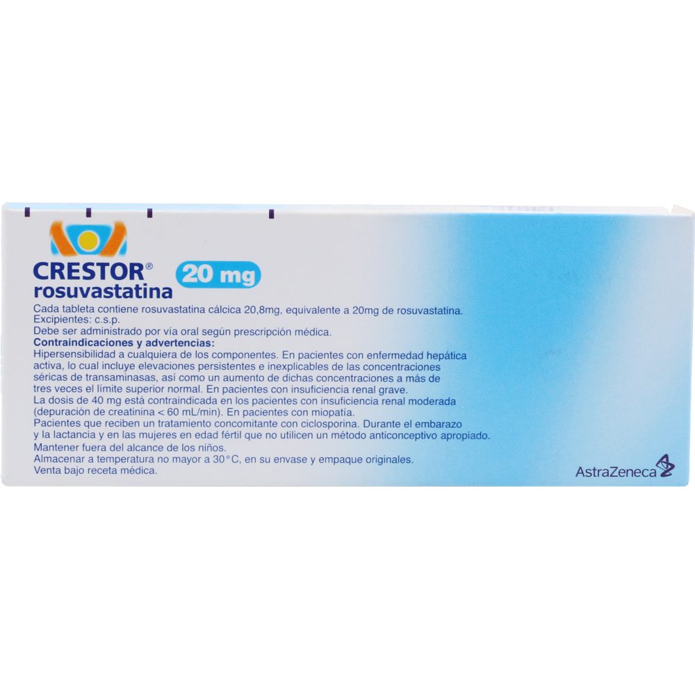 Crestor Tabletas 20Mg Caja X 30 | Los expertos en ahorro Cruz Verde ...