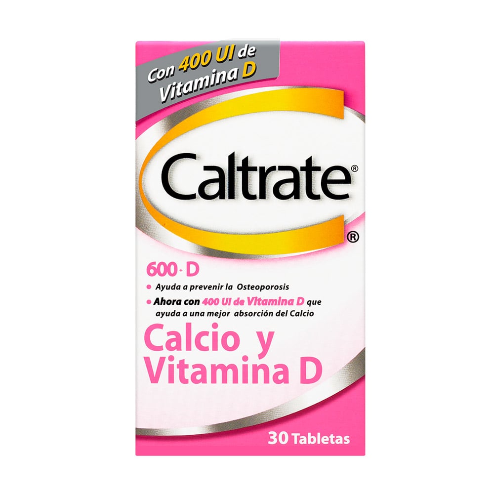 Caltrate 600 D Frasco x 30 Tabletas Recubiertas