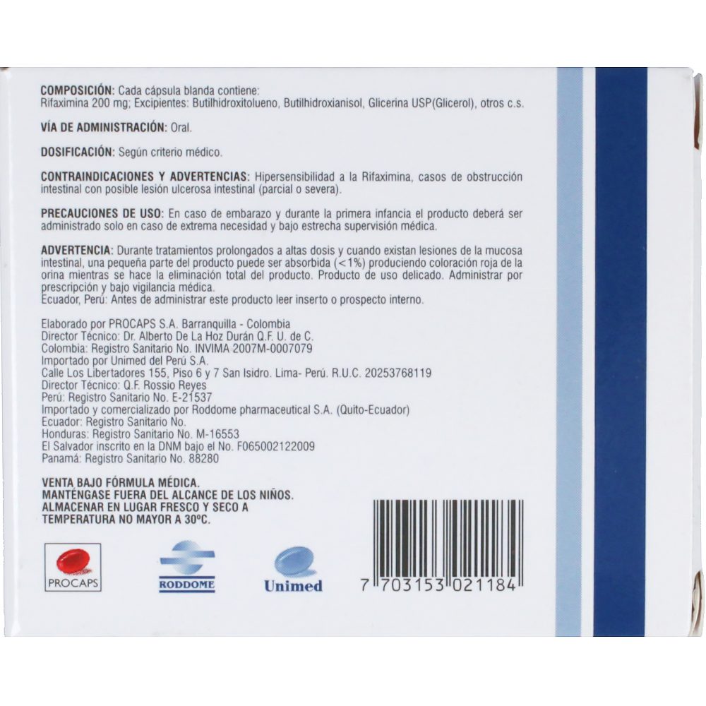 Ifaxim 200Mg Caja X 14 Cápsulas Blandas | Los expertos en ahorro Cruz ...