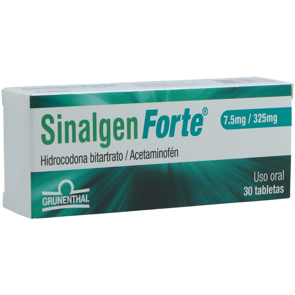Sinalgen Forte Tabletas (325+7.5) mg Caja X 30 | Los expertos en ahorro ...