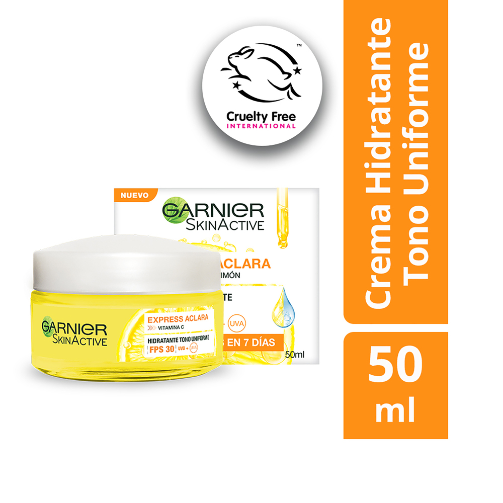 Crema Garnier Express Aclara FPS 30 50 ml | Cruz Verde