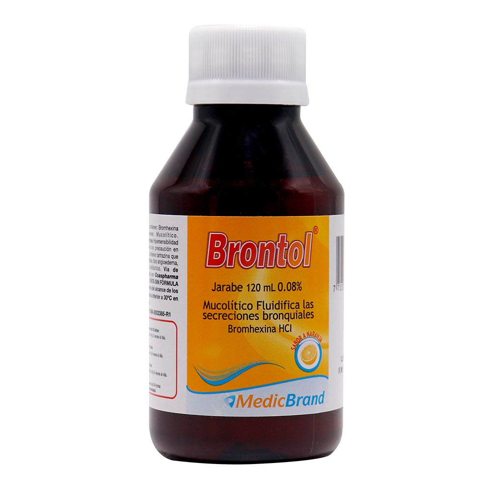 Brontol 4Mg/5Ml(0.08%) Jarabe Frasco X 120Ml | Los expertos en ahorro ...