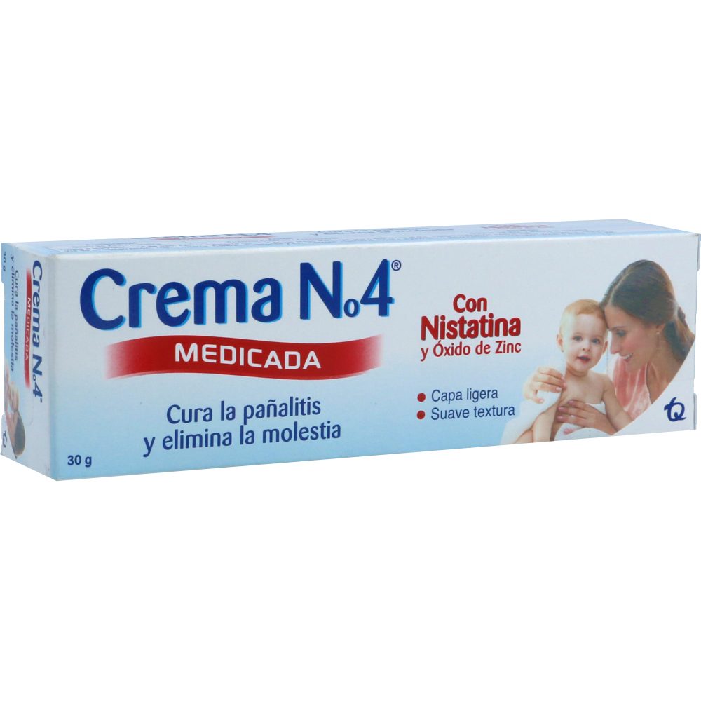 Crema No 4 Medicada (200Mg+100000Ui)/Gr Crema Tubo X 30 Gr | Los ...