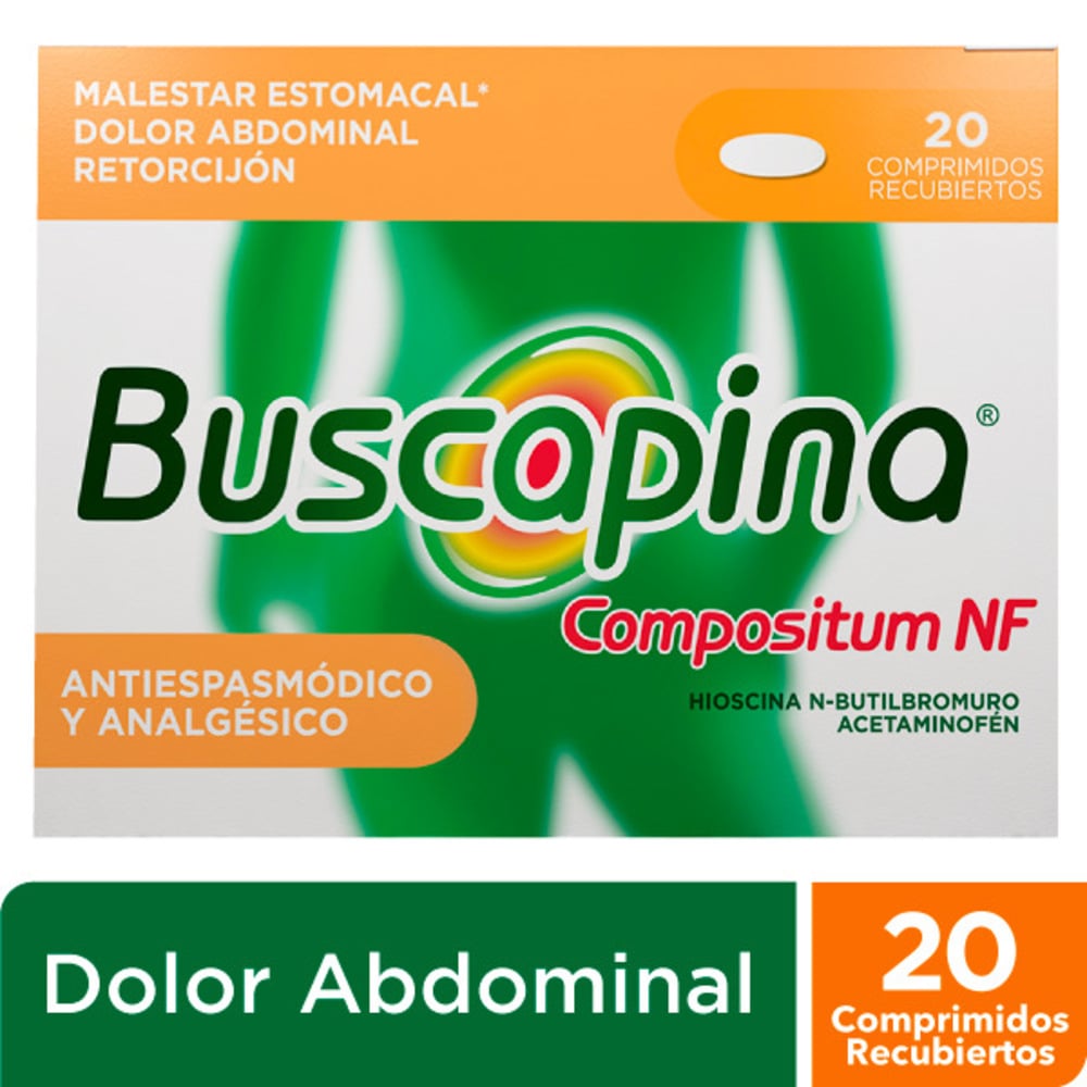 Buscapina Compuesta Nf (325+10)mg - 20 Tabletas | Cruz Verde