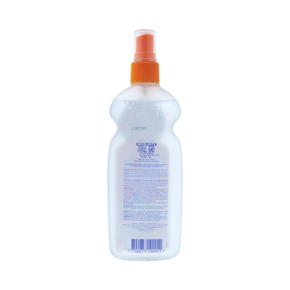 Repelente Spray Stay Off Frasco X 120 mL | Los expertos en ahorro Cruz ...