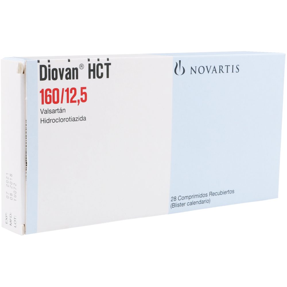 Diovan HCT Tabletas Recubiertas 160Mg+12.5Mg Caja X 28 | Los expertos ...
