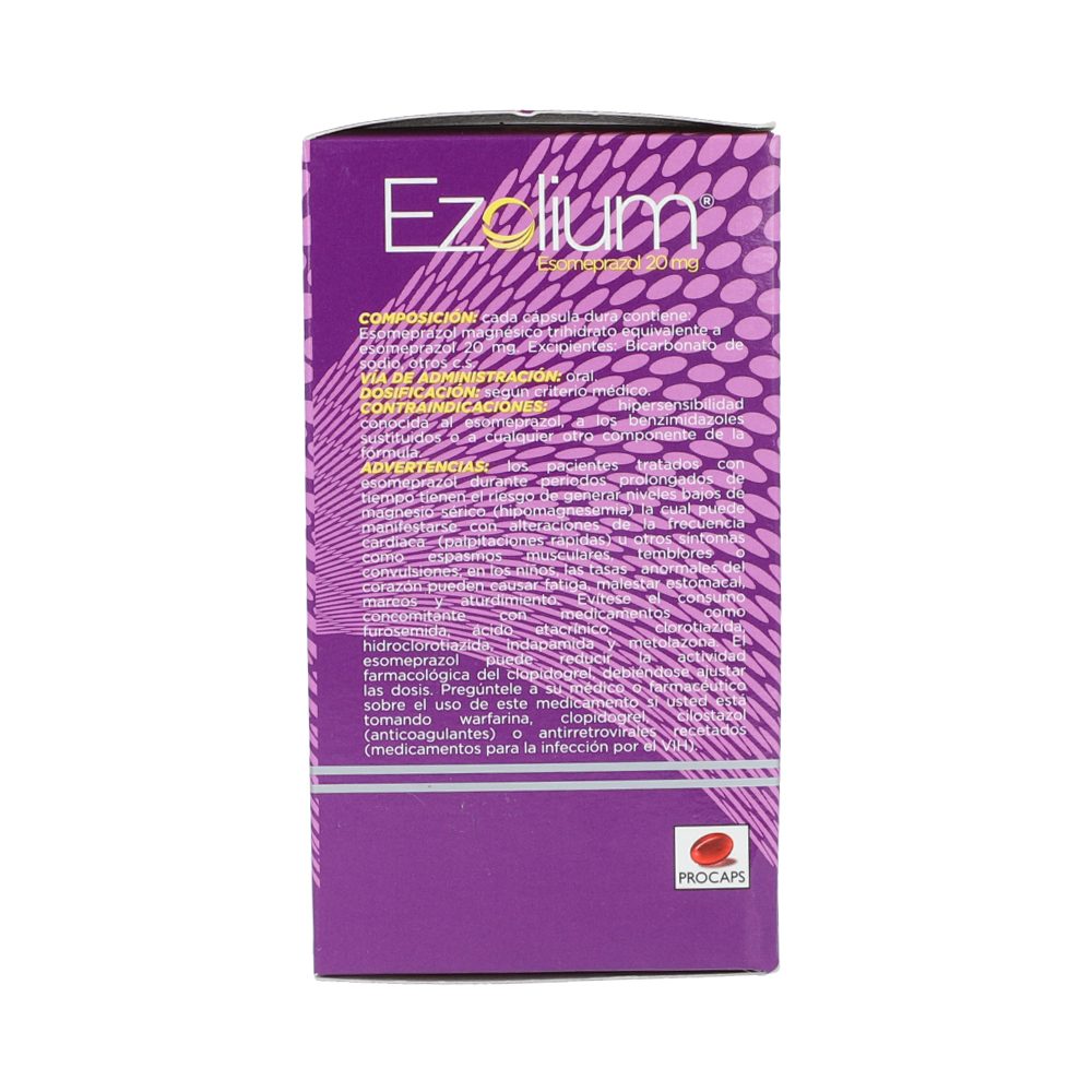 Ezolium Cápsulas Duras 20 Mg Frasco X 90 | Los expertos en ahorro Cruz ...