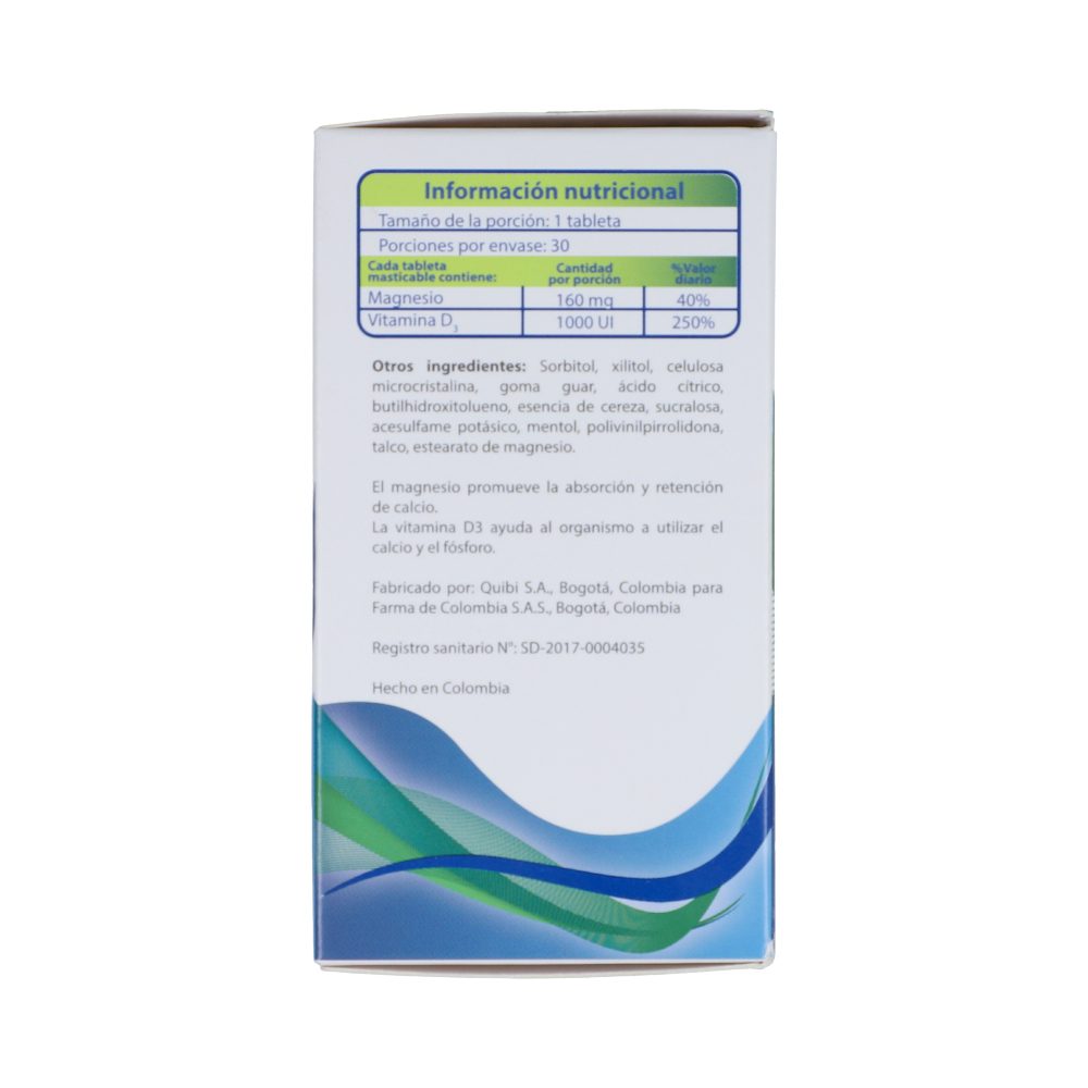 Farma D Mag (Vitamina D3 1000 UI + Magnesio 160 mg) Tabletas ...