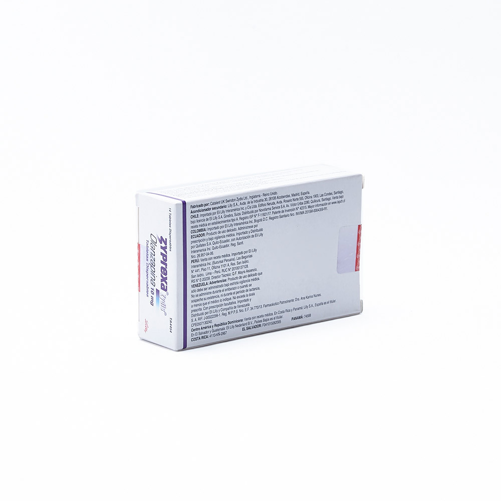 Ziprexa Zydis 10Mg Tabletas Dispersables Caja X 14 | Los expertos en ...